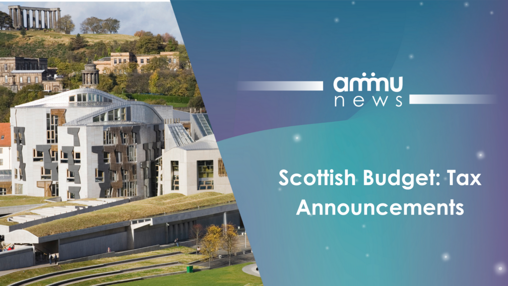 Scottish Budget: Tax Announcements : ammu